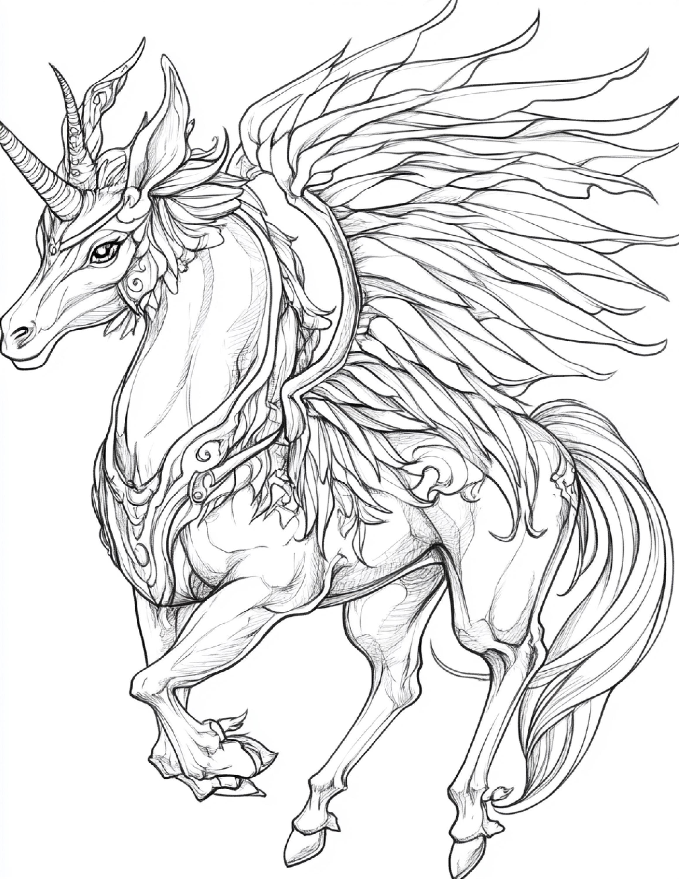 100 Animals and Mythical Creatures Coloring Pages PDF Vol 1 + 210 JPG ...