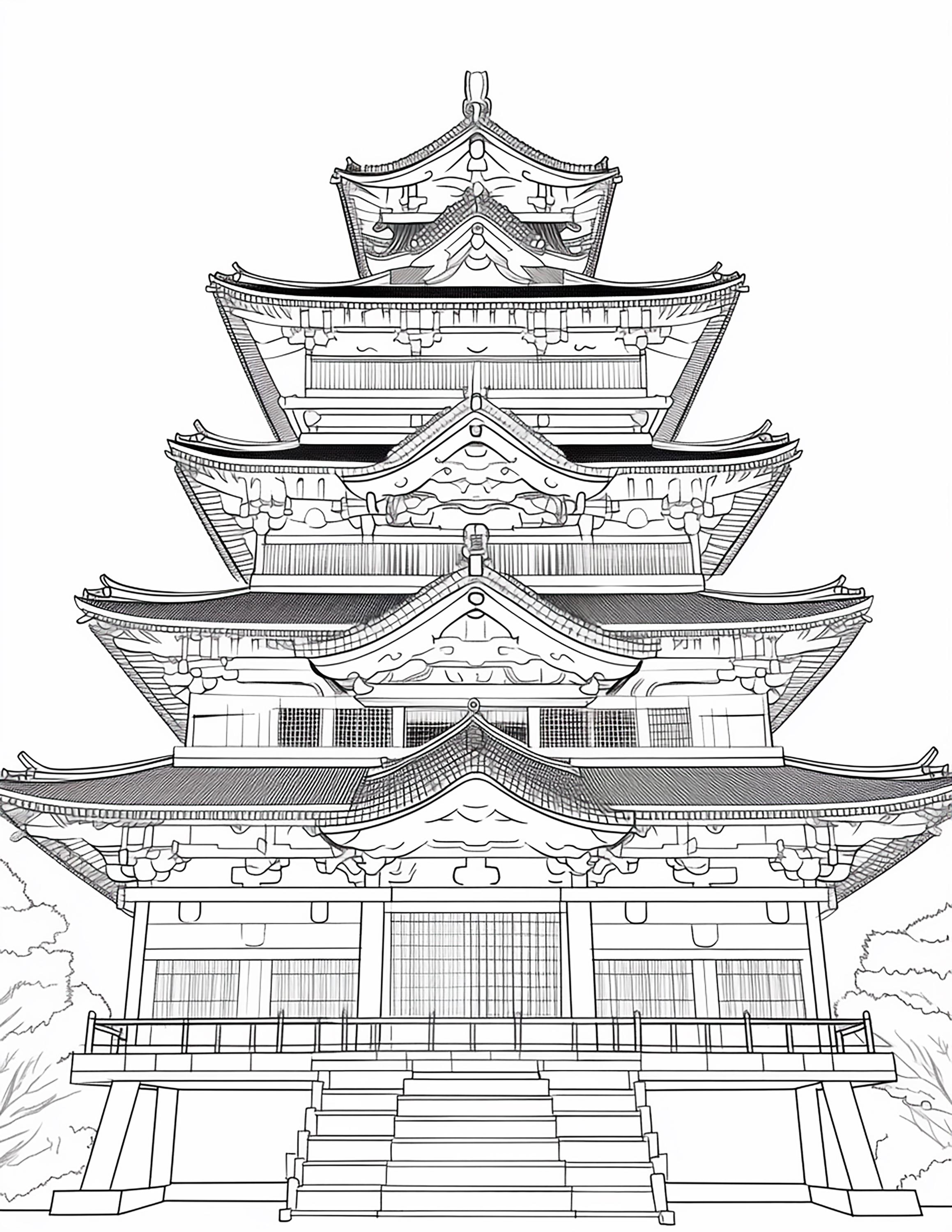 Japanese & Chinese Building Illustrations: 100 Ancient Architecture ...