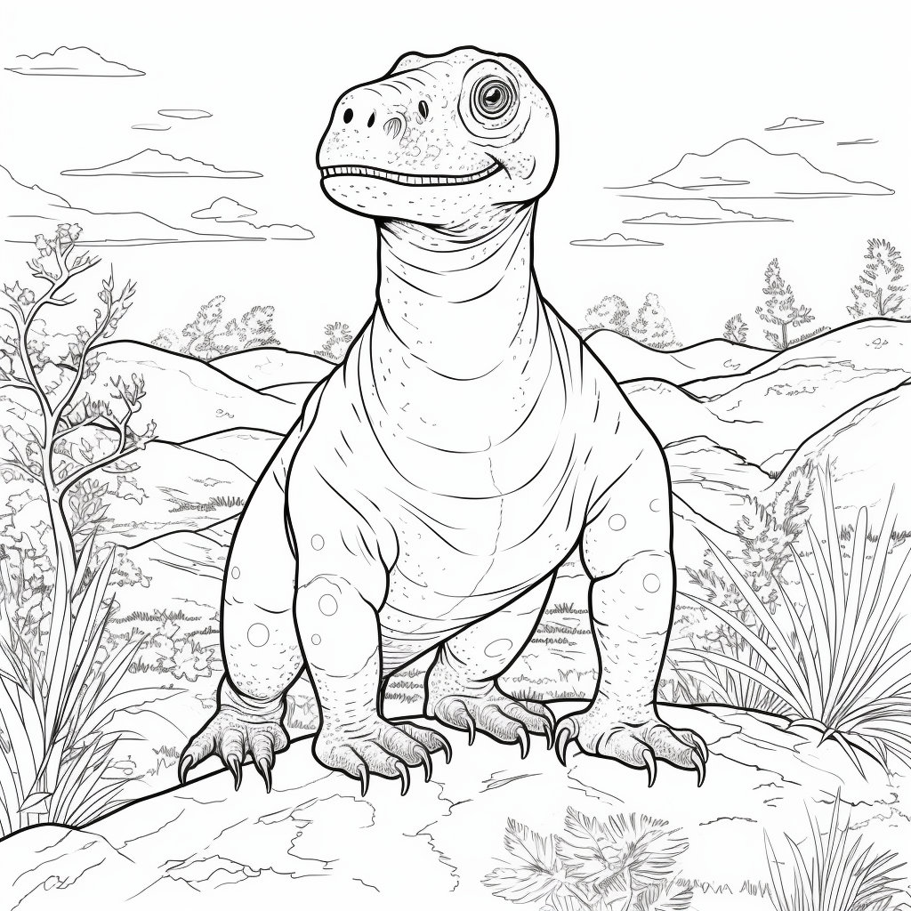 Set of 198 Cute Dinosaur Coloring Pages - Printable Dino Coloring ...