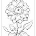 53 Easy Flower Coloring Pages Instant PDF Download Relaxing Floral ...