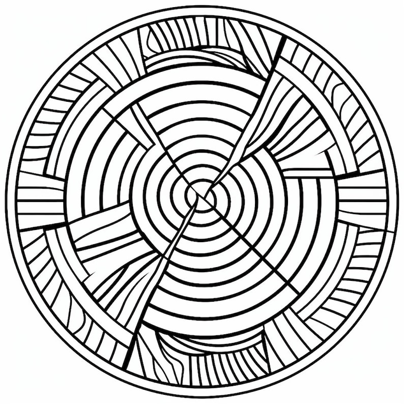 150 Intricate Geometric Coloring Pages for Adults - PDF Download - Etsy