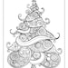 100 Woodland Christmas Tree Coloring Pages PDF + PNG Files | Digital ...