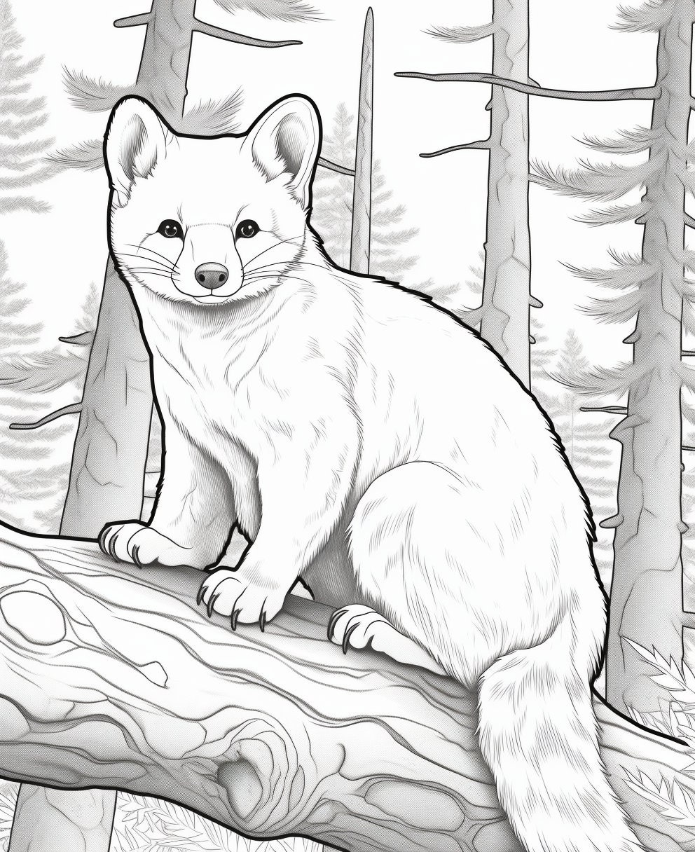 Digital Download: 151 Adorable Furry Animal Coloring Pages Printable ...