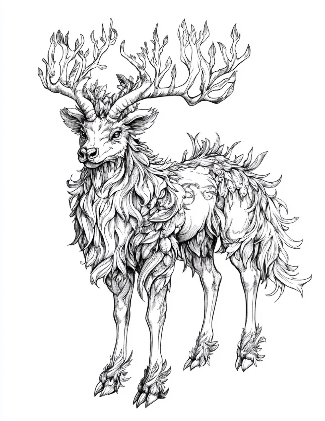 100 Animals & Mythical Creatures Coloring Pages | 250 JPG and PNG Files ...
