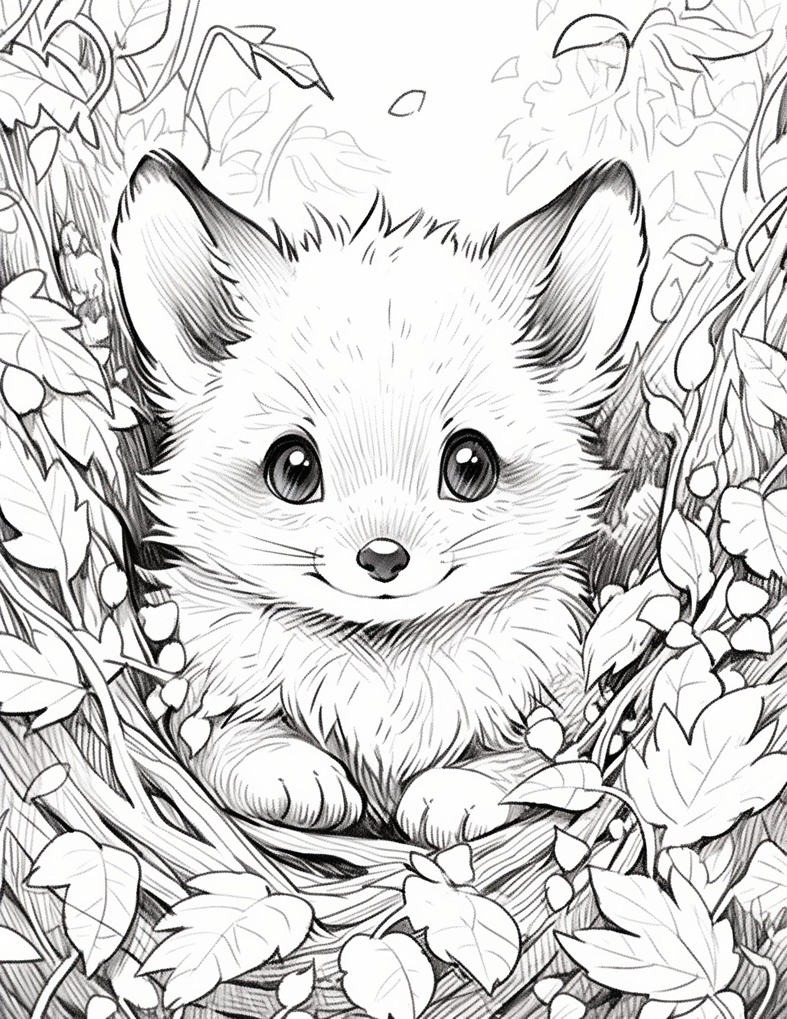 110 Cozy Autumn Coloring Pages | Instant Download PDF With Link to JPG ...