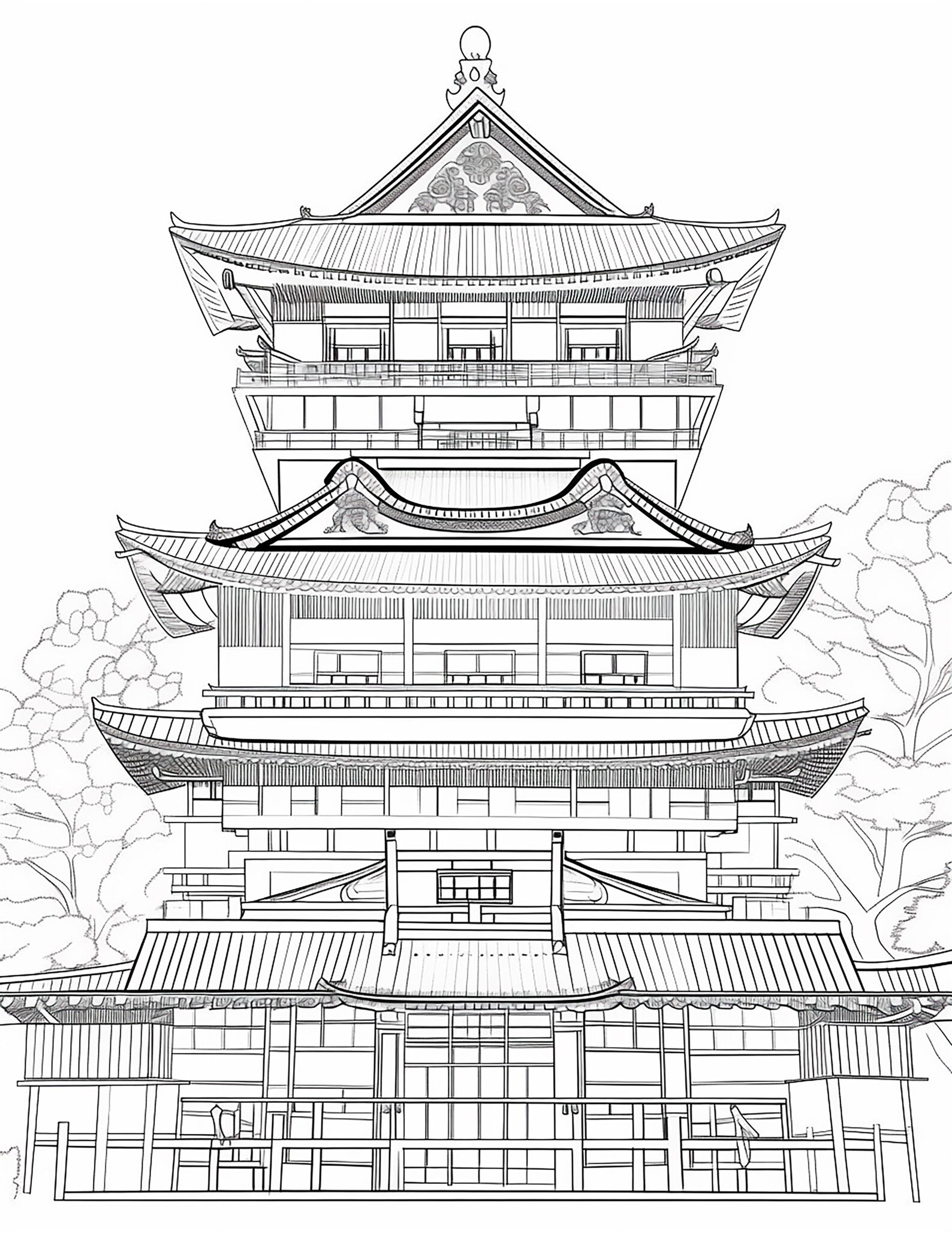 Japanese & Chinese Building Illustrations: 100 Ancient Architecture ...