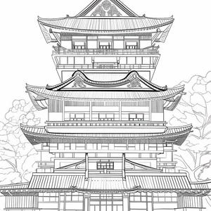 Japanese & Chinese Building Illustrations: 100 Ancient Architecture ...