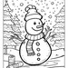 Winter Snowman Coloring Pages: 100 Fun Scenes (PDF & PNG) - Etsy