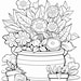 10 X Garden Flower Pages to Color - Etsy