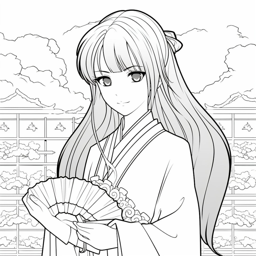 Captivating Japanese-themed Coloring Collection: 141 Printable Pictures ...