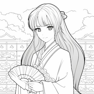 Captivating Japanese-themed Coloring Collection: 141 Printable Pictures ...