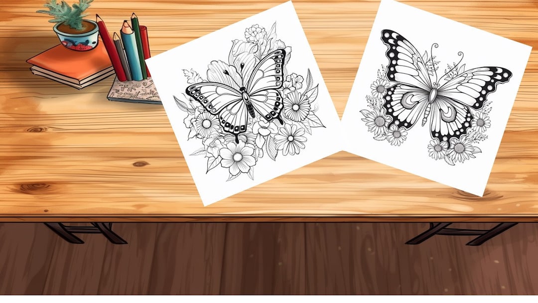 Exquisite Butterfly Coloring Pages (part 2) for Your Creative Delight ...