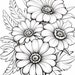 230 Wild Flowers Digital Coloring Book. Instant Download PDF & JPG ...