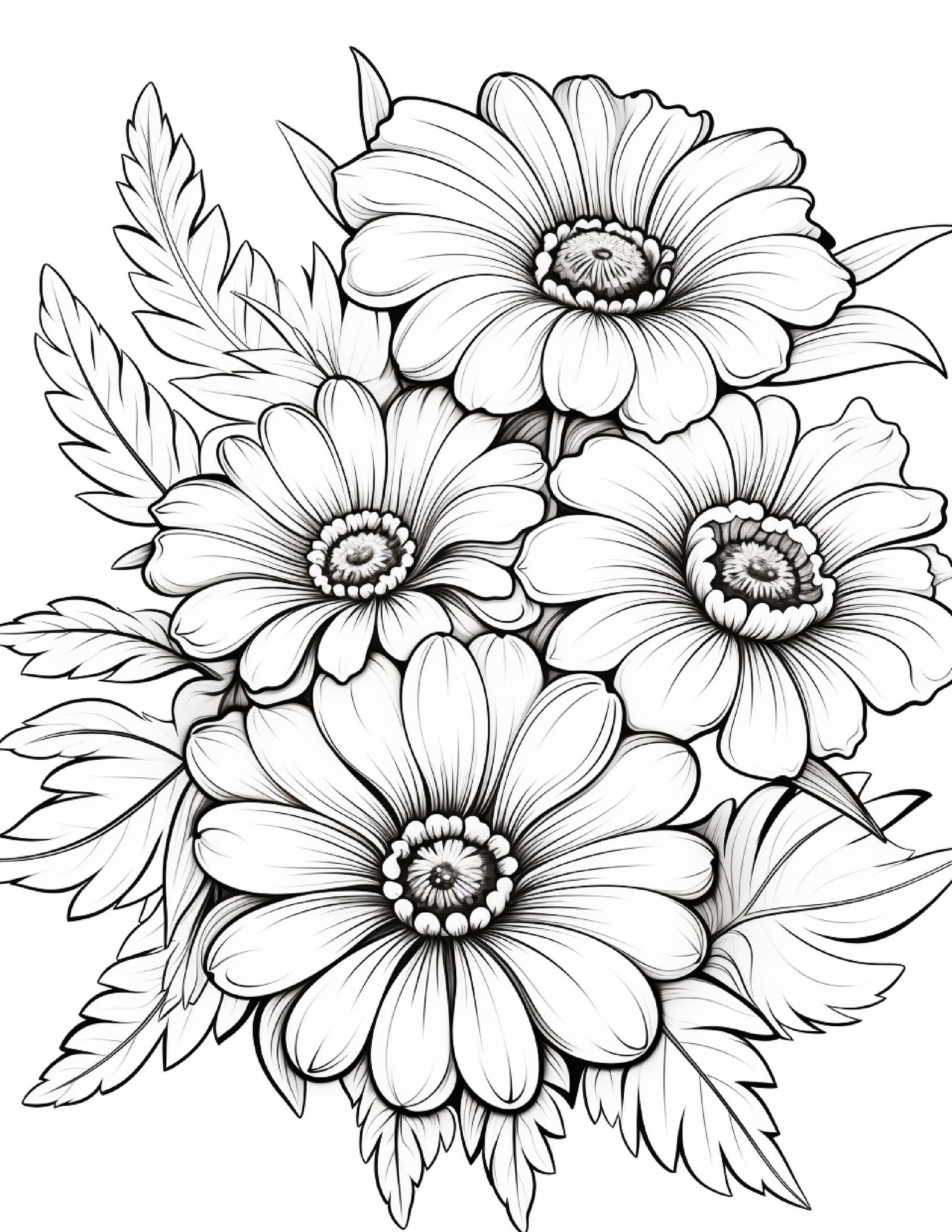 Wildflower Coloring Book: 230 Botanical Art Pages (PDF & JPG) - Etsy
