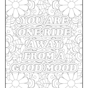 200+ Inspirational Coloring Pages - Stress Relief Pictures With Quotes ...