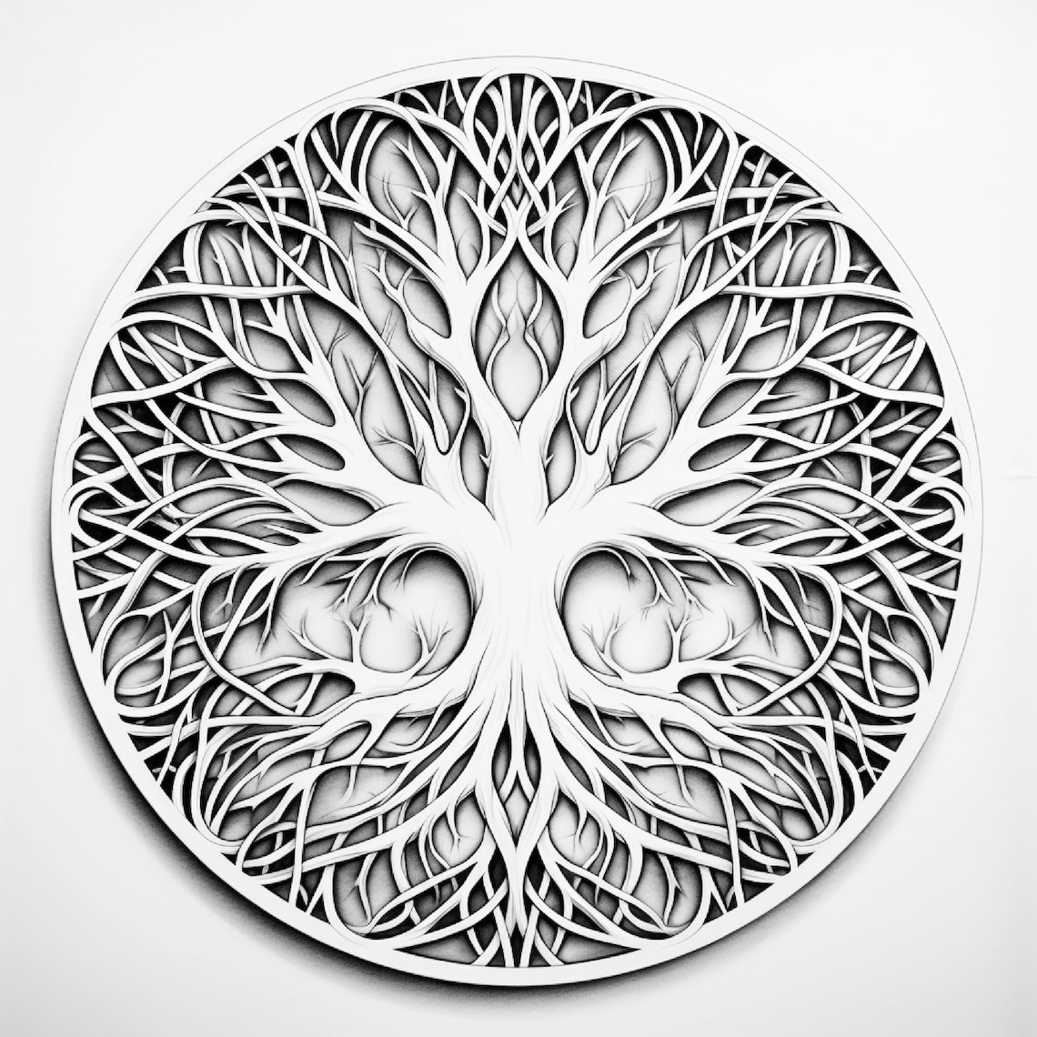98 Mandala Trees Coloring Pages Instant Download JPG and PNG Formats ...