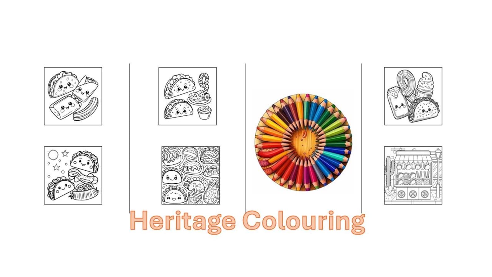 Mexican Treats Coloring Book: 50 Fun Printable Pages (digital Download ...