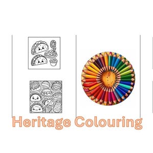 Mexican Treats Coloring Book: 50 Fun Printable Pages (digital Download ...