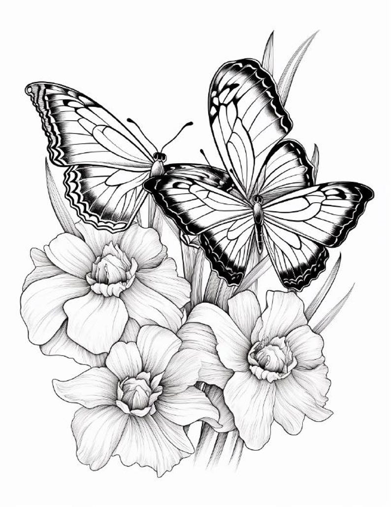 100 Spring Flowers & Butterfly Pictures PDF | Instant Download With ...