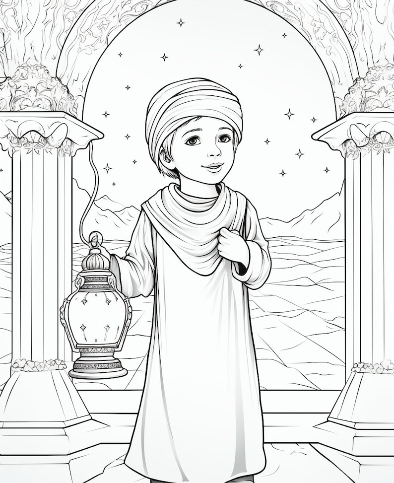 Arabian Nights Coloring Pages: 342 Designs (PDF Download) - Etsy
