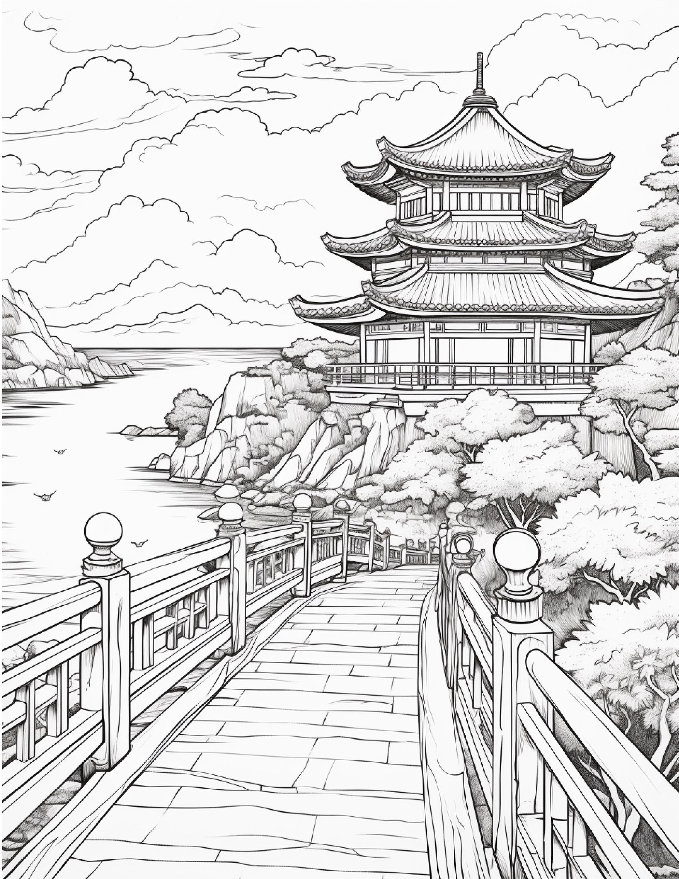Travel Coloring Pages: 100 World Adventure Designs (PDF Download) - Etsy