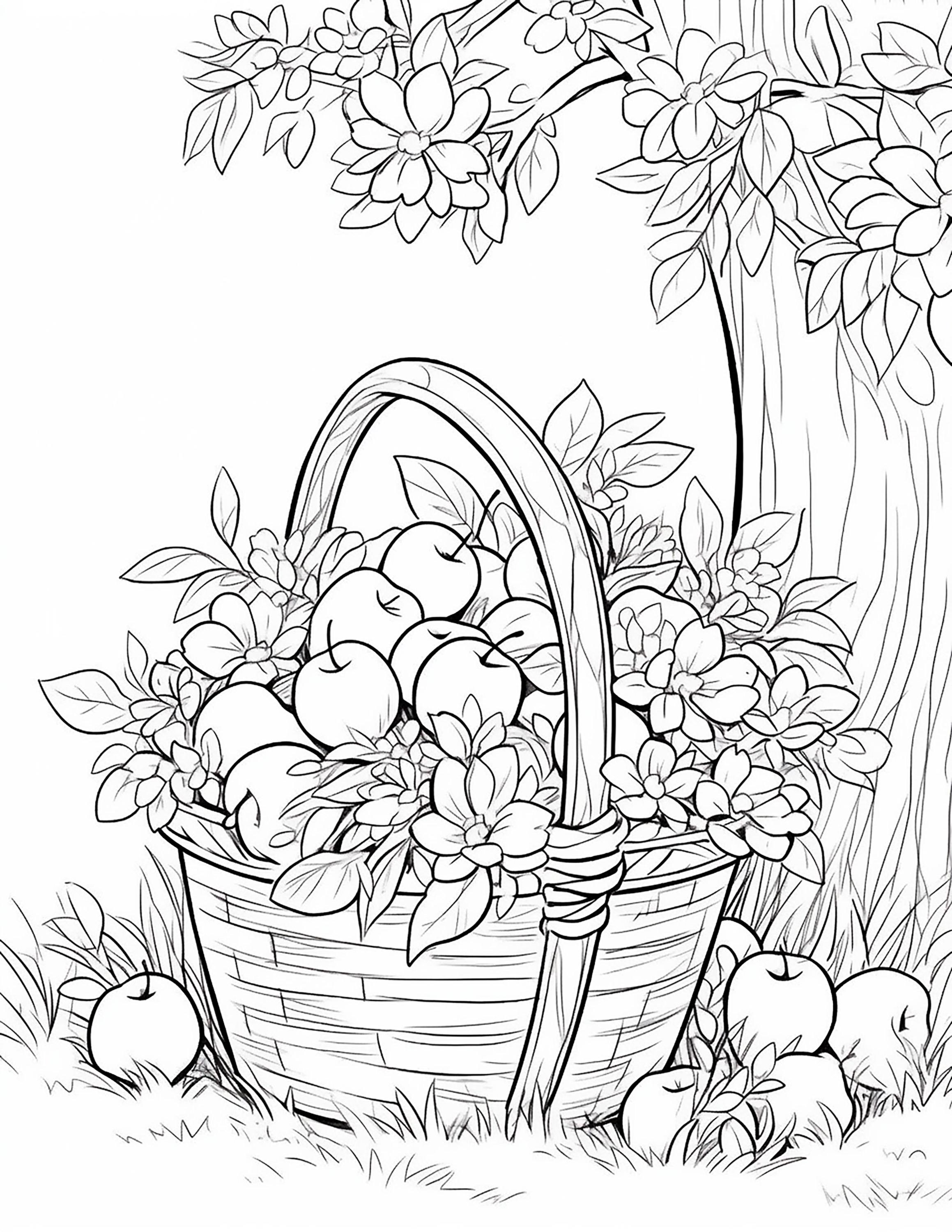 110 Cozy Autumn Coloring Pages | Instant Download PDF With Link to JPG ...