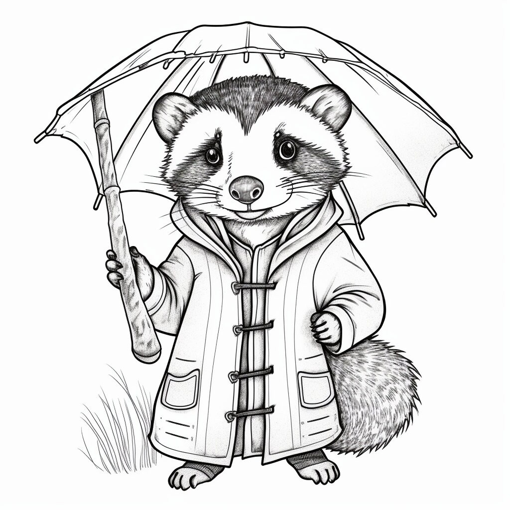 10 Colorful Badgers to Color - Etsy