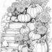 110 Cozy Autumn Coloring Pages | Instant Download PDF With Link to JPG ...