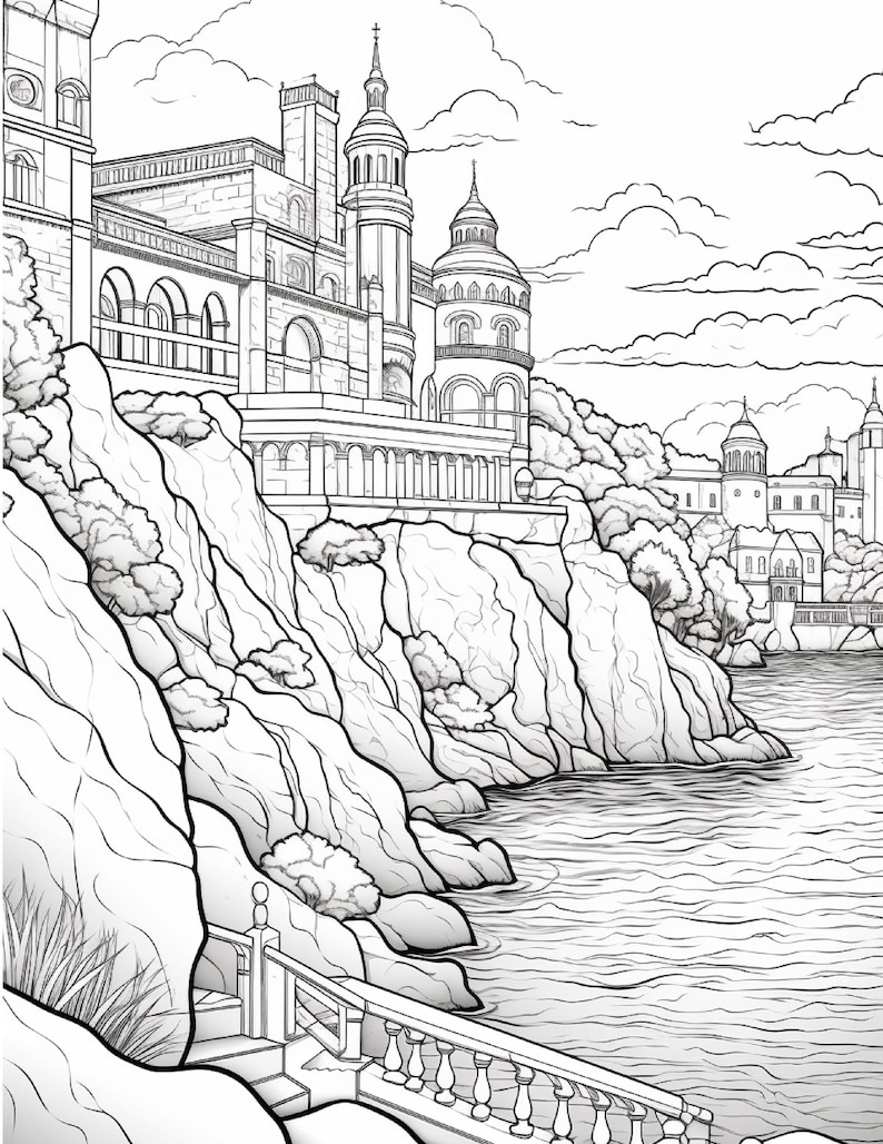 Travel Coloring Pages: 100 World Adventure Designs (PDF Download) - Etsy