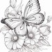 Butterfly & Flower Coloring Pages: 211 Intricate Designs (PDF Download ...
