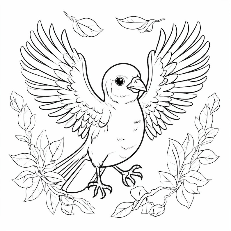 250 Bird Designs Coloring Book: Printable Avian Art (PDF) - Etsy