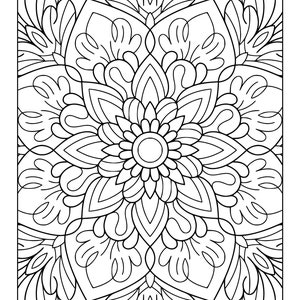 Set of 60 Mandala Coloring Pages - Digital Download for Adults & Kids ...