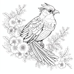 250 Bird Designs Coloring Book: Printable Avian Art (PDF) - Etsy