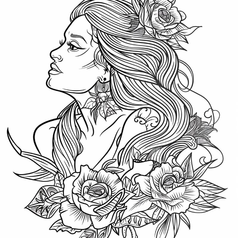 Adult Tattoo Coloring Books - Etsy UK