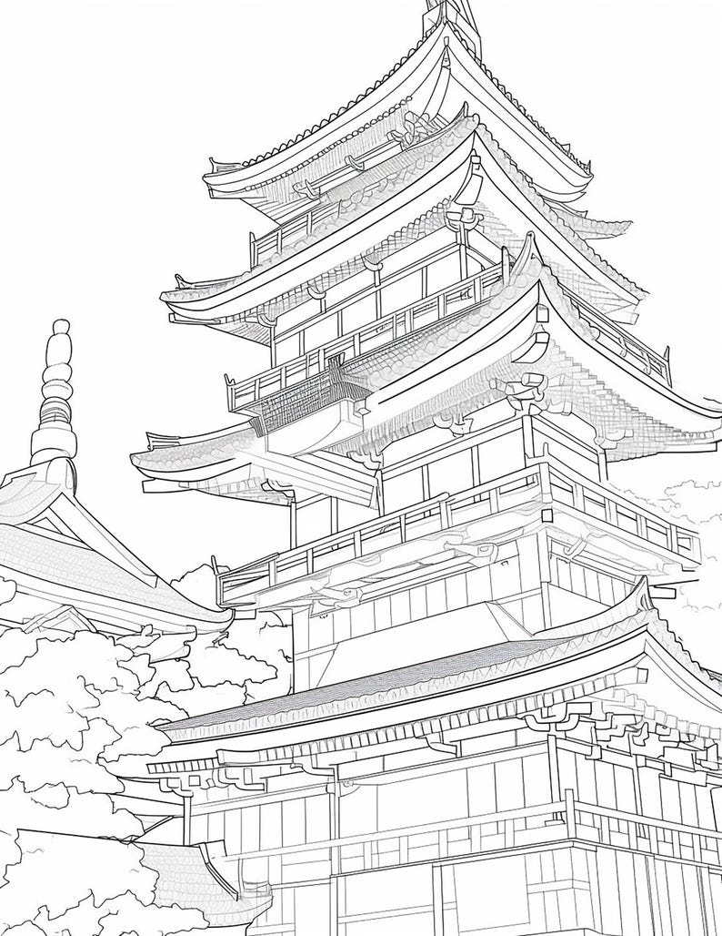 Japanese & Chinese Building Illustrations: 100 Ancient Architecture ...