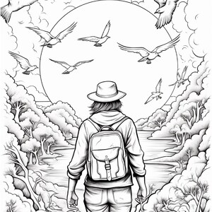 100 Travel Themed PDF Coloring Pages + 120 Bonus Pictures and JPG Links ...