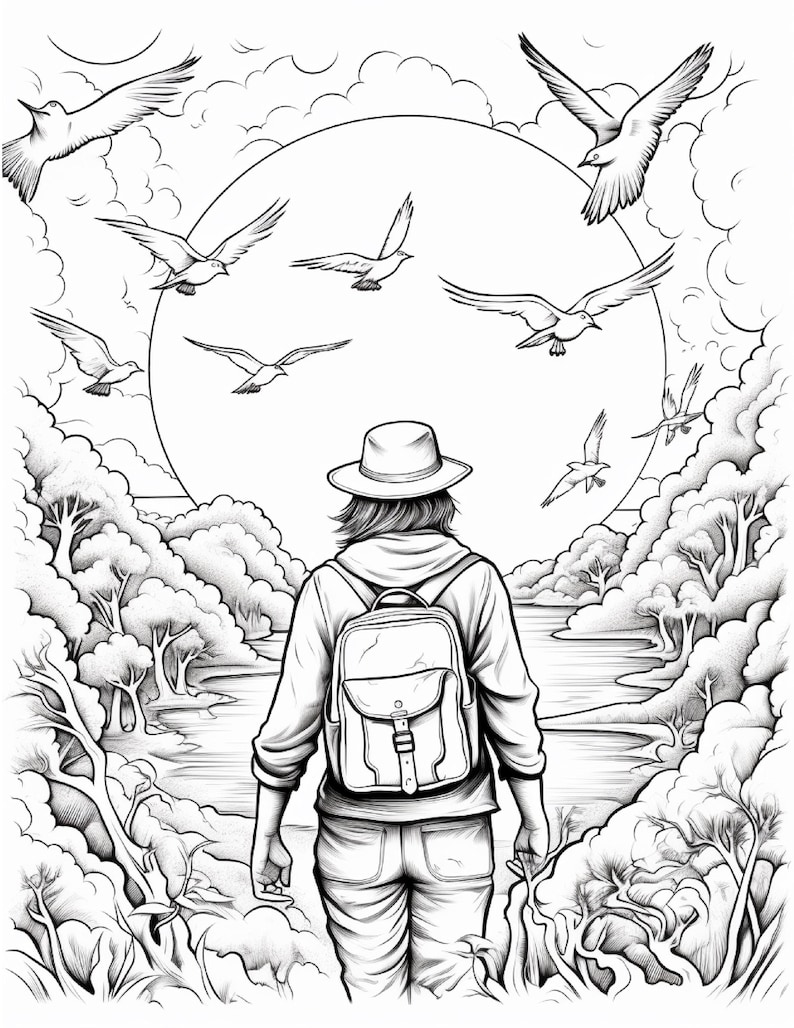 100 Travel Themed PDF Coloring Pages 120 Bonus Pictures and JPG Links ...