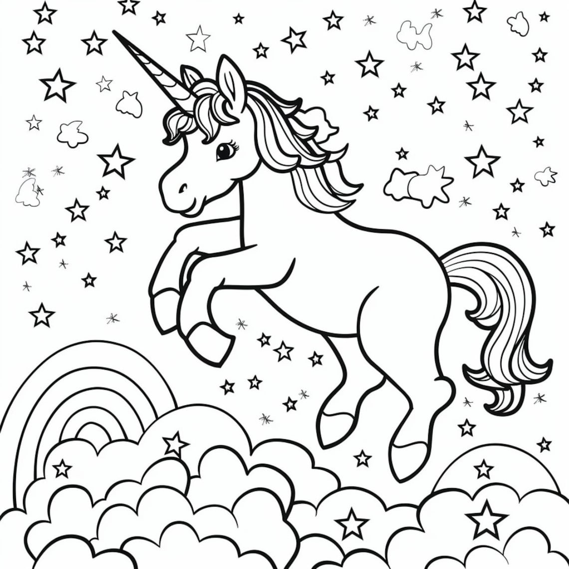 Enchanted Unicorn Wonderland: 154 Perfect Coloring Pages for Girls ...