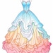 Set of 143 Coloring Dresses - DIY Fashion Fun for All Ages to Color - Etsy