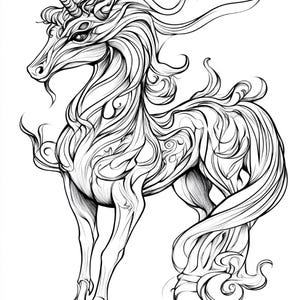 100 Animals & Mythical Creatures Coloring Pages | 250 JPG and PNG Files ...
