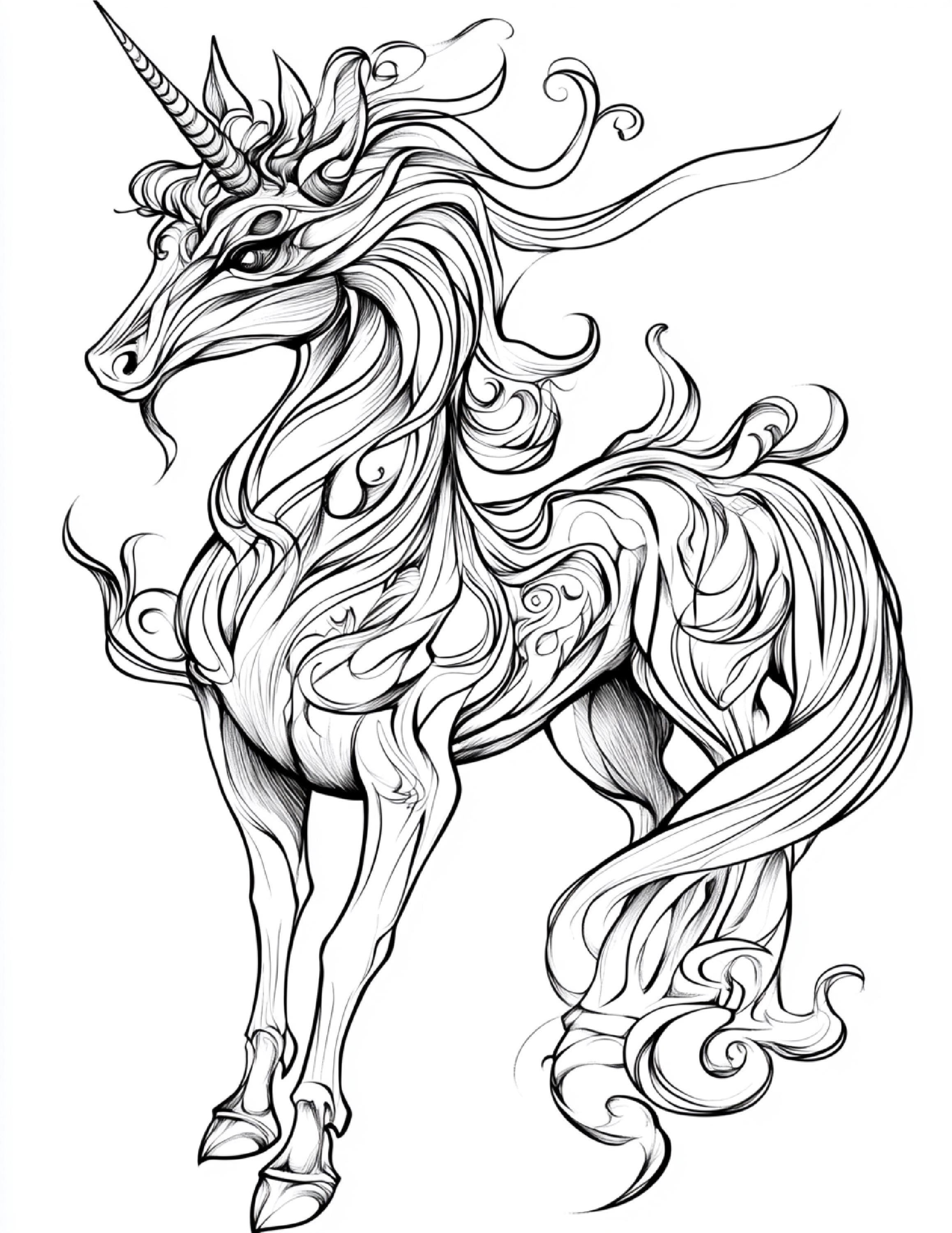 100 Animals & Mythical Creatures Coloring Pages | 250 JPG and PNG Files ...
