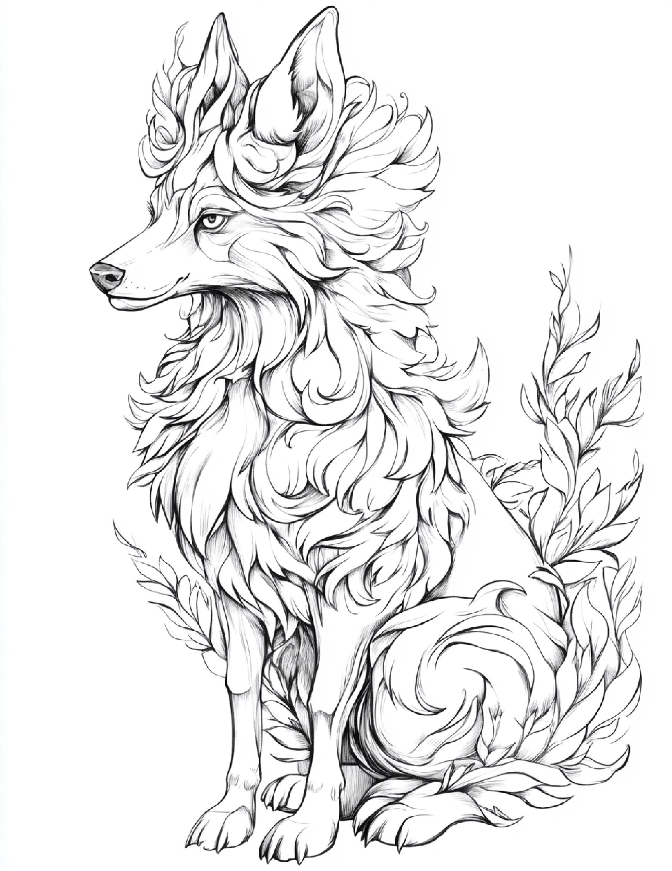 100 Animals and Mythical Creatures Coloring Pages PDF Vol 1 + 210 JPG ...