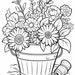10 X Garden Flower Pages to Color - Etsy