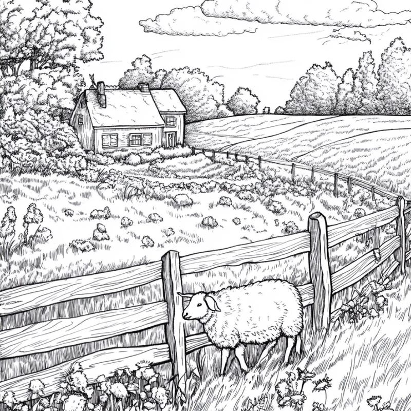 Coloring Pages for Landscape - Etsy UK