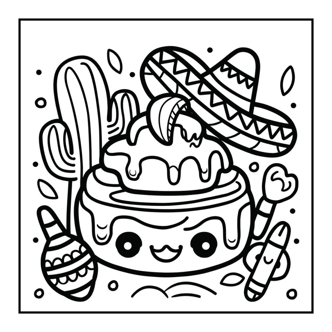 Bold Easy Mexican Treats Coloring Book 50 JPG And PNG Files Fun bold-easy-mexican-treats-coloring-book-50-jpg-and-png-files-fun