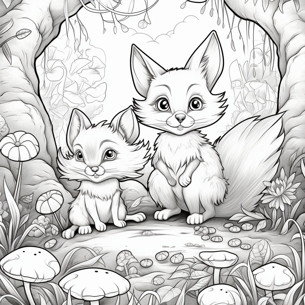 Digital Download: 151 Adorable Furry Animal Coloring Pages Printable ...