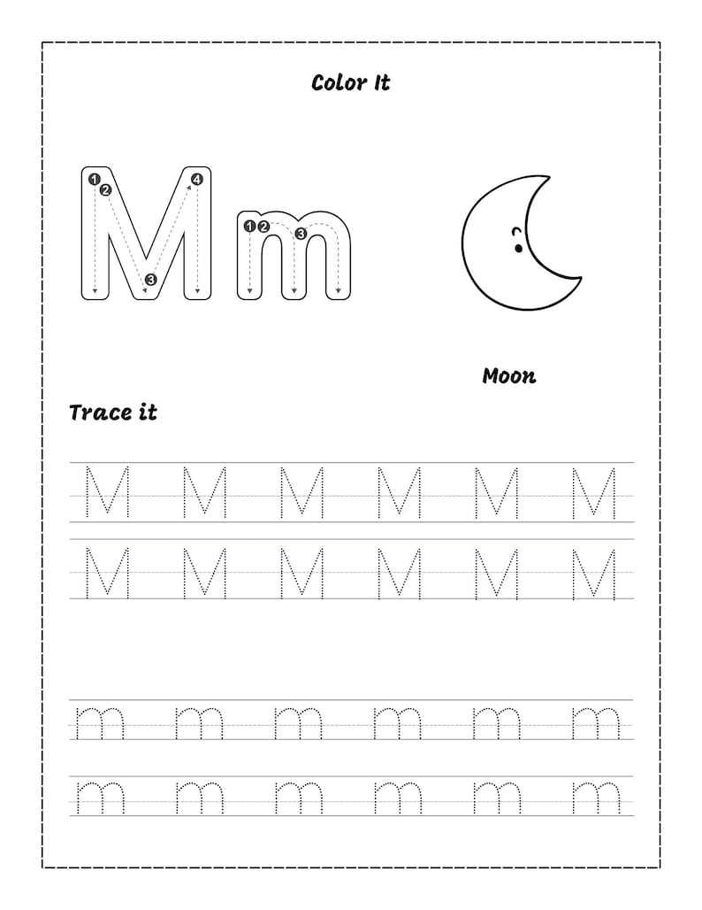 Alphabet & Numbers Tracing Workbook: Early Learning Activity Book - Etsy