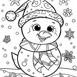 30 Happy Christmas Coloring Pages for Kids - Instant Download With Link ...