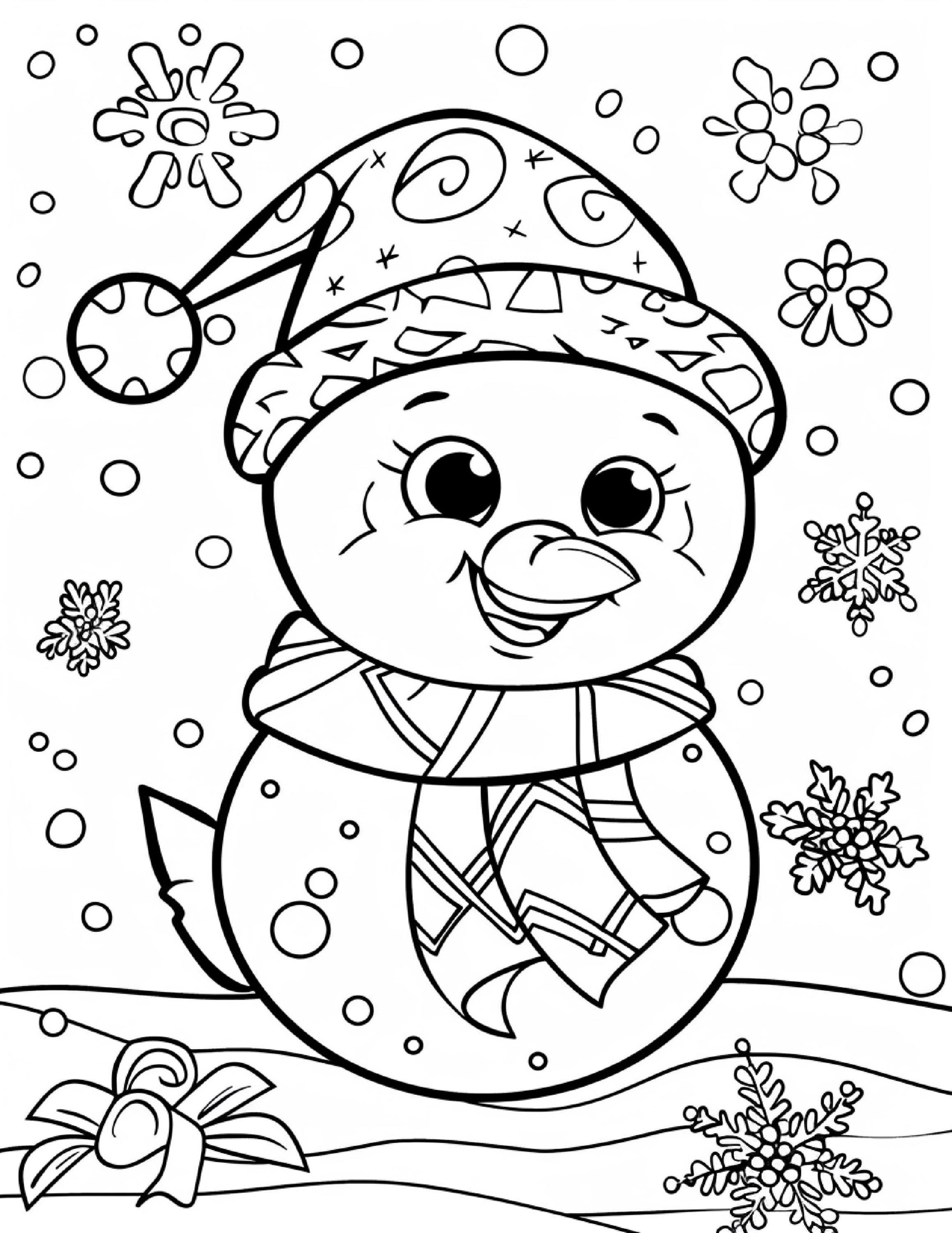 Christmas Coloring Pages for Kids: 30 Festive Designs (digital Download ...
