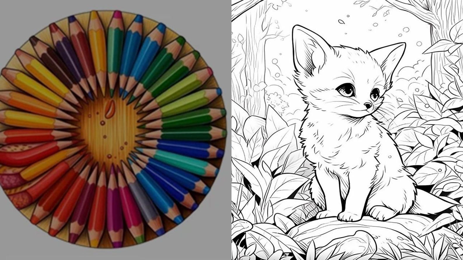 110 Cozy Autumn Coloring Pages | Instant Download PDF With Link to JPG ...